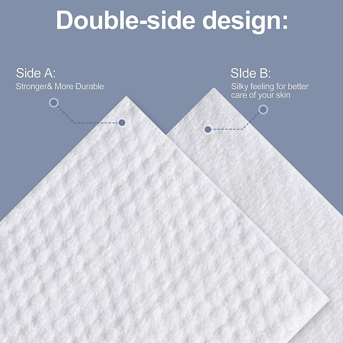 Disposable Face Towel Facial Tissue Soft Cotton Facial Cleansing Cloths Towelettes Dry for Cleaning Office Travel Makeup Remove