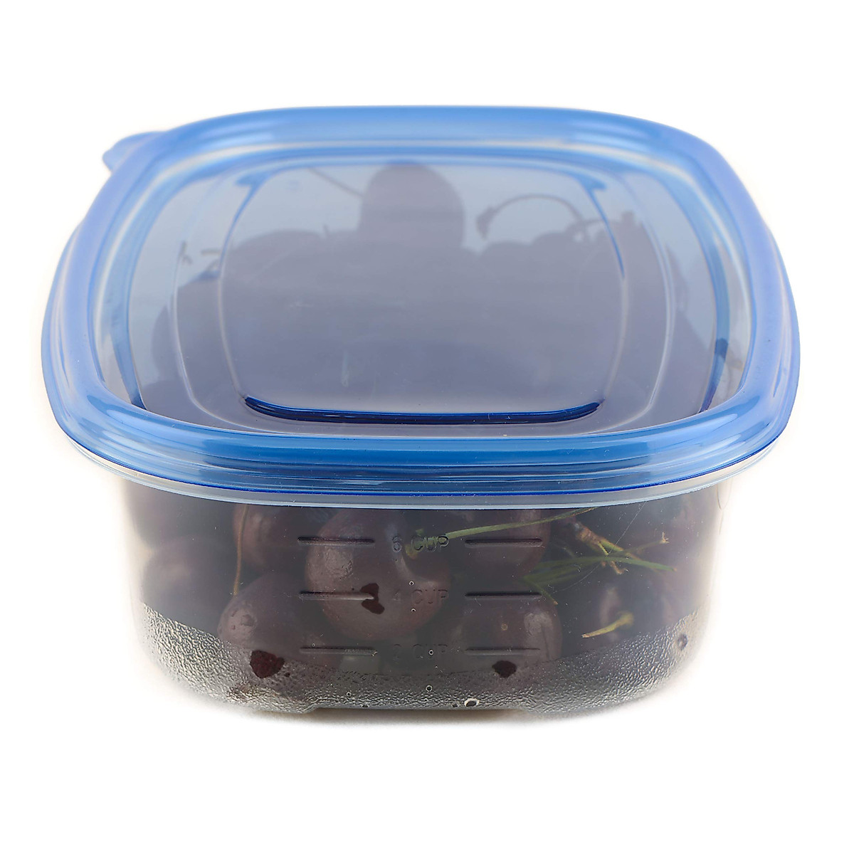 EcoQuality [6 PACK] 64oz Rectangular Oblong Plastic Reusable Storage Containers with Snap On Lids - Airtight Stackable Reusable Plastic Food Storage, Leak-Proof, Meal Prep, Lunch, Togo, BPA-Free