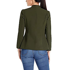 luvamia Mujer Chaqueta Blazer Jackets for Women Blazer Jacket Blazer Womens Suit Jackets and Blazers Blazers for Women Business Casual Army Green Size X-Large