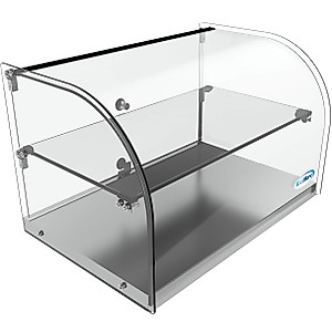 KoolMore - DC-2C 22" Commercial Countertop Bakery Display Case with Front Curved Glass and Rear Door - 1.5 cu. ft.