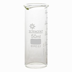Sciencent Glass Beakers (50ml Tall Form)