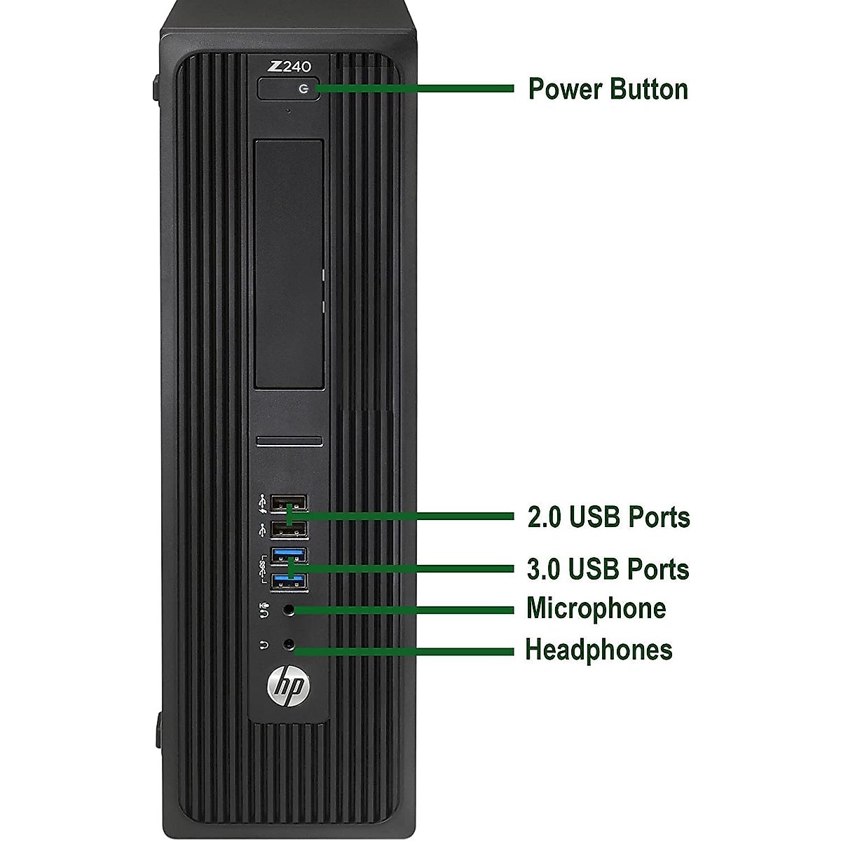 HP Z240 SFF Workstation Desktop Computer, Intel Core i5-7500 up to 3.40GHz Processor, 16GB DDR4 RAM, 1TB SSD, USB 3.0, Wi-Fi & Bluetooth, Windows 10 Pro (Renewed)