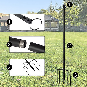 NW String Lights Poles for Outdoors 1pc 2pc Suitable for Gardens terraces Birthday Parties Wedding Parties