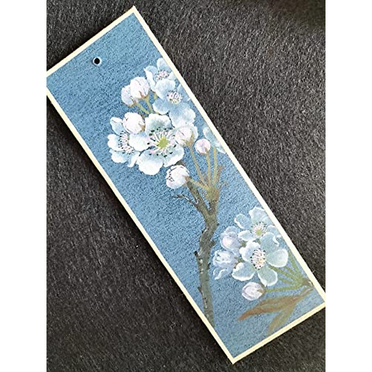 SQ058 Hmayart Chinese Traditional Style DIY Xuan Paper Shikishi Blank Bookmarks with Colorful Tassels for Sumi-e and Ink Artworks 10 Sheets