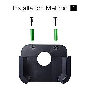 TV Mount Compatible with Apple TV 4th and 4K 5th Generation, Auswaur Wall Mount Bracket Holder Compatible with Apple TV 4th and 4K 5th Gen with Black Silicone Siri Remote Protective Case Cover