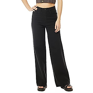 Unionbay Women's Sloane Stretch Twill Wide Leg Pant, Black, 13