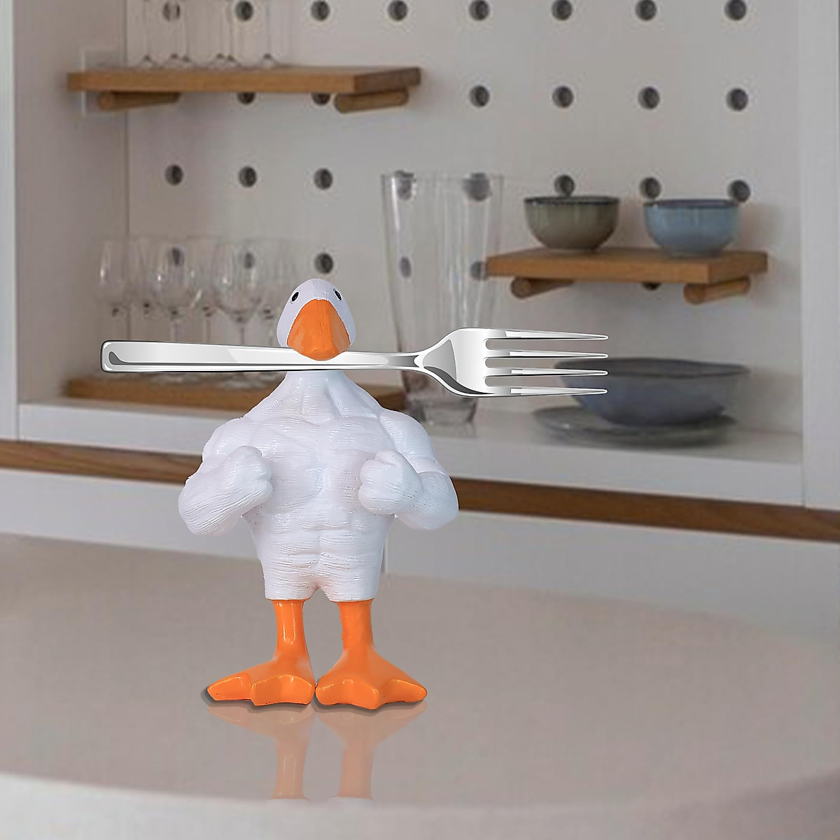 Anywin Desk Goose, Magnetic Key Holder, Funny Goose Duck Magnets Statue for Table Home Tool Room Decor, Kawaii Aesthetic Funny Sculpture Bedroom Decor Housewarming Gifts for Women Men