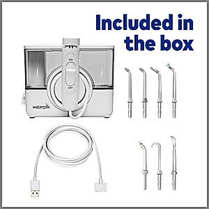 Waterpik ION Professional Cordless Water Flosser Teeth Cleaner Rechargeable and Portable, White, 1 Count