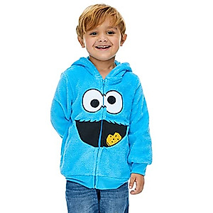 Sesame Street Cookie Monster Toddler Boys Fleece Zip Up Hoodie 2T