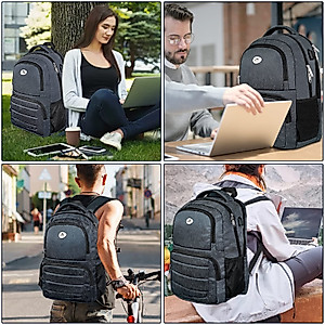 MATEIN Lightweight Backpack for Travel, Anti Theft 15.6 inch Laptop Backpack with Soft Padded Straps, Business Computer Bag with USB Charging Port Water Resistant College School Bookbag for Men Women