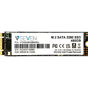 V7 V7SSD480GBM2SU 480 GB Solid State Drive - M.2 Internal - SATA (SATA/600) - TAA Compliant