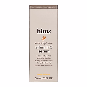 hims vitamin c serum for men - Brighten Skin Tone, Balance Complexion - Vitamin C, Highly Concentrated, Lightweight, Citrus Scent - Vegan, Cruelty-Free, No Parabens - (1oz)