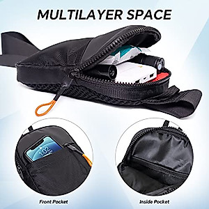 MJNUONE Mini Sling Chest Bag Waterproof Small Crossbody Bag Multi-purpose Lightweight Sling Bag for Men and Women (Blue)