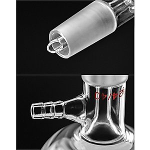 QWORK 250ml Glass Buchner Filtering Funnel and 1000 ml Erlenmeyer Flask, Thick Wall Flask with 24/40 Outer Joint