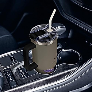 FZQVSGW Bee Flying 40 Oz Tumbler with Handle And Straw Stainless Steel Vacuum Insulated Tumblers Reusable Keep Drinks Cold Coffee Cup Holder Friendly Gifts for Women Men Car Gym Travel