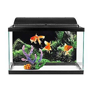 3D Effect Seafloor Water Grass Poster Self-Adhesive PVC Aquarium Fish Tank Backdrop Mural Decorative Reptile Terrarium Wallpaper Living Room Sofa TV Background Photo Wallpaper(61 * 30cm)