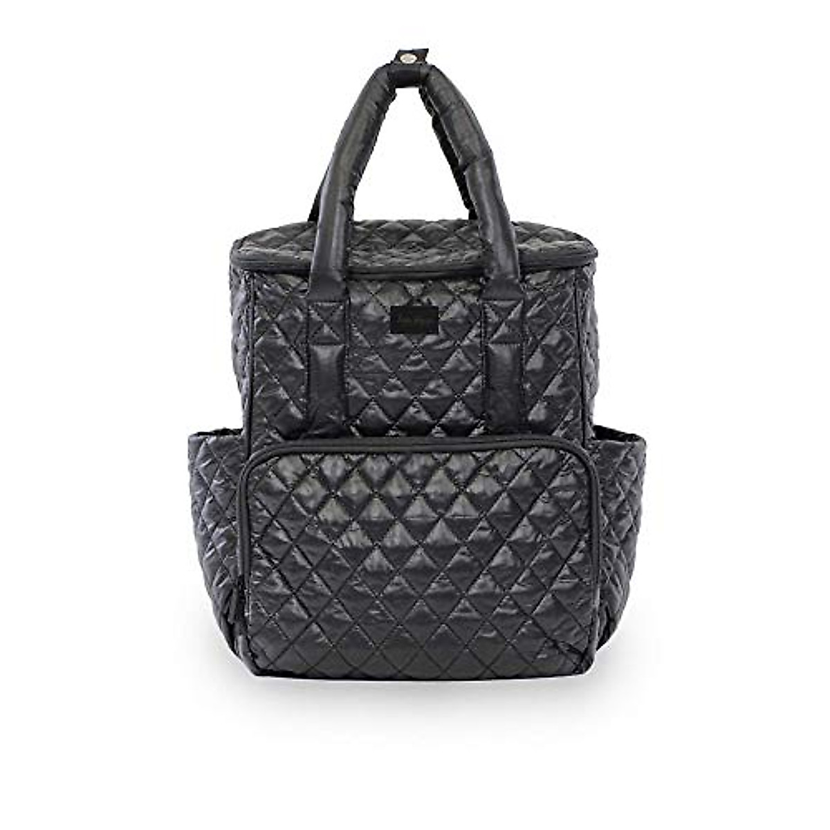 7AM London Baby Diaper Bag – Multifunctional Travel Backpack with Stroller Hooks & Shoulder Straps, Lightweight Diaper Bag for Baby Essentials, Water Repellent With Diaper Changing Pad | (Black)