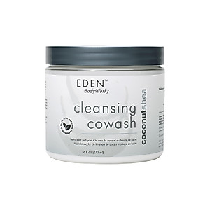 EDEN BodyWorks Coconut Shea Cleansing Cowash | 16 oz | Remove Build Up, Cleanse, Control Frizz & Soften Hair - Packaging May Vary