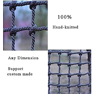 EkiDaz HXRW Rope Net Protective Safety Net Wear-Resistant Rope Climbing Net Anti Fall Net for Garden Treehouse Fence Decoration Playground Sets for Backyards (Size : 2 * 5m(6.6 * 15.15ft))