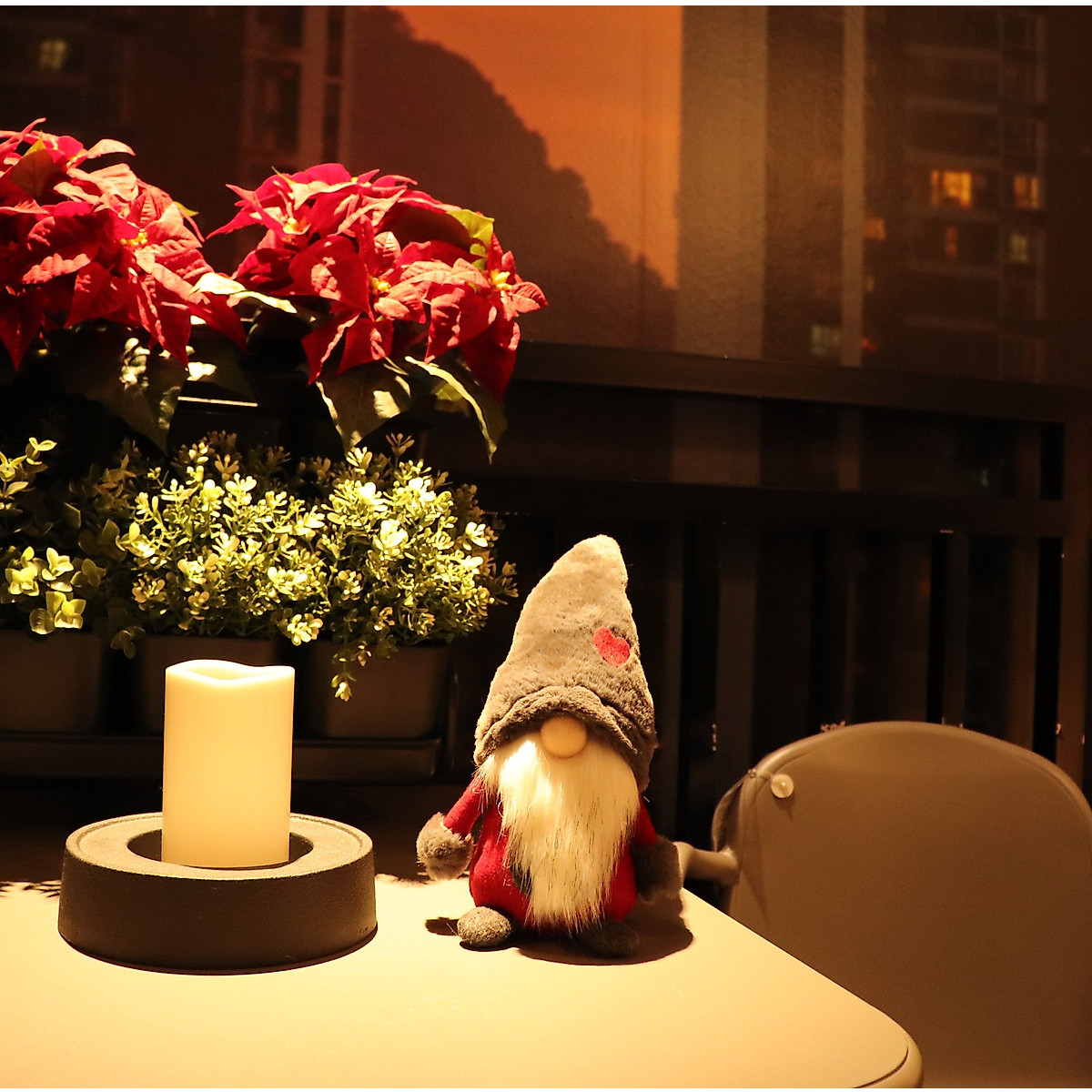 Amazlab Swedish Santa Gnome Plush, Handmade Scandinavian Tomte Nordic Nisse Sockerbit Elf Dwarf Home Household Ornaments, Christmas Santa Decoration