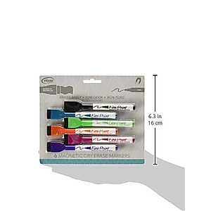 Board Dudes SRX Magnetic Dry Erase Markers, 6-Pack, Assorted Colors (4560VA-12) (2) Size: 12 Pack PackageQuantity: 2, Model:, Toys & Play