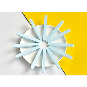 Facial Sponge Compressed,60 Pcs PVA Professional Makeup Removal Wash Round Face Sponges Spa Pads Exfoliating Cleansing for Women,Blue