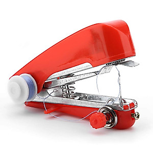 TOPINCN Mini Sewing Machine Handheld Quick Sewing Machine Suitable for Fabric Clothing Kids Clothes Pet Clothes Home Travel Use
