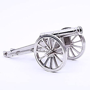Stainless Steel Mini Cannon Handmade Elaborate Field Artillery Model
