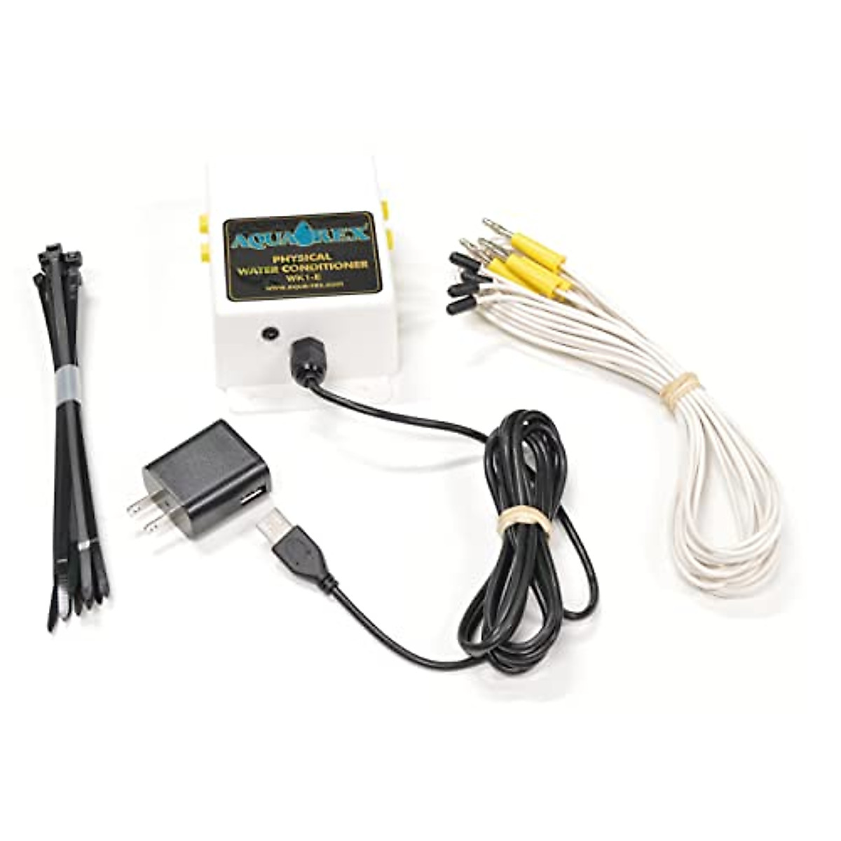 Aqua-Rex Water Softener Alternative Salt Free for Electric Heater, Water softener for Well water, Soft water for Hair & Skin (WK1-E)