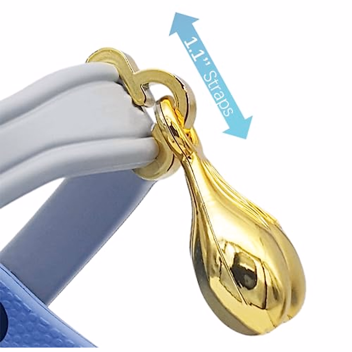 YIPUKIYI Shoe Nuts Shoe charms 2 Pack Shoe Balls, Noticeable Shoe Accessories, Decorative Shoe Charms for Shoe Buckles (SILVER)