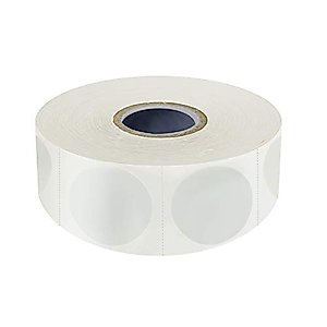 1500 PCS 1" Round Clear Transparent Package Envelope Mail Wafer Seal Sticker Labels Mega Bundle with Perforation Line in Roll