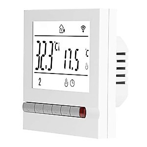 Smart Electric Heating Thermostat, LCD Display WiFi Programmable Baseboard Heater Thermostat APP Voice Control Works with 95-240V Alexa Google Assistant