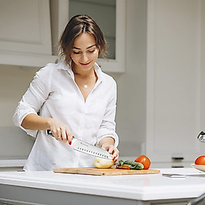 Chef Knife Set Professional kitchen knife set 3-Piece with japanese knife, 8" Chef's Knife & 7"Santoku Knife& 5" Utility Knife, Black Sharp Kitchen Knife Set, 5cr15mov High Carbon Stainless Steel