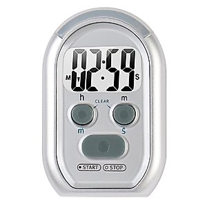 ZYQY x-wlang 3-in-1 Alerts timer 1013 with vibration ,beep and flash.(kitchen timer ,medical timer,therapeutic timer), silver