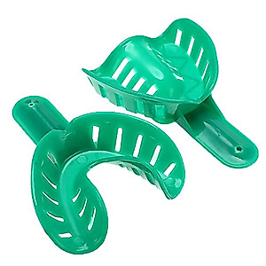 12Pcs Dental Impression Trays Plastic Teeth Holder Kit Dental Trays Materials Oral Care