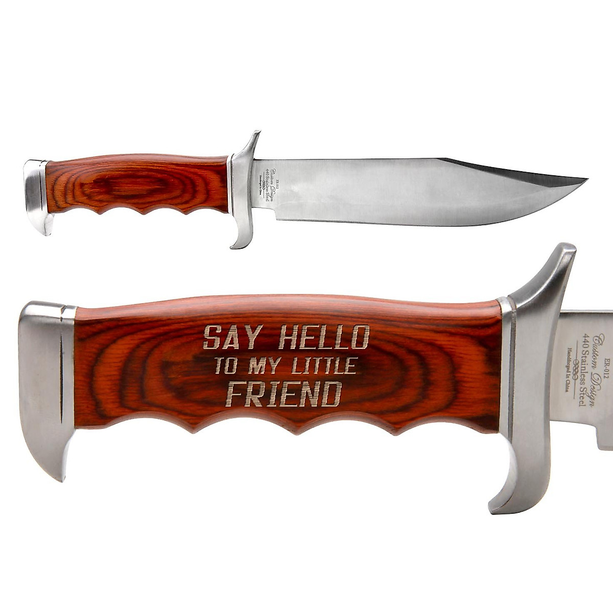 NDZ Performance Elk Ridge Outdoor Hunting Fixed Blade Full Tang Knife Say Hello 3