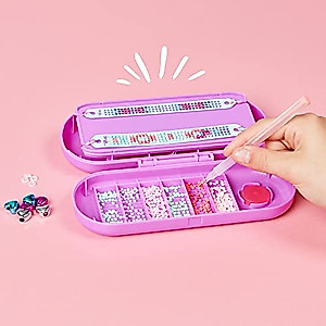 Blingle Bands DIY Gem Friendship Bracelet, 5 Band On The Go Starter Pod - Arts & Craft Activity for Ages 7 and Up