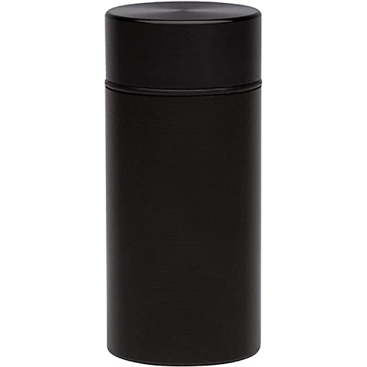 Stash Jar – Airtight Smell Proof Jar Aluminum Storage Container. Waterproof Weed Accessories Durable Multi-Use Portable Weed Jar. Herb Tobacco Spices Container Screw-Top Lid Lock Odor – Black (1)