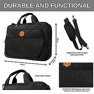 Cango Shoulder Laptop Carry-On Business Messenger Bag for Work, Business Travel and Office, Compatible with 17.3 inch Laptop, and books, water-resistant crossbody satchel bag for Men, and Women