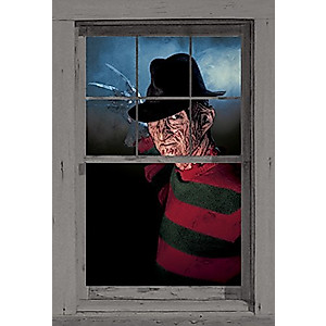 WOWindow Posters Freddy's Ready Nightmare on Elm Street Halloween Window Decoration 34.5"x60" Backlit Poster, Pkg of 1