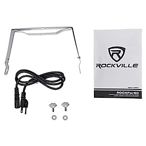 (8) Rockville RockPAR50 LED RGB Compact Par Can DJ/Club/Stage DMX Wash Light - White