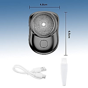 Mini-Shaver, Portable Electric Shaver, Mini Electric Razor Shavers for Men, Rechargeable Shaver Easy One-Button Use Suitable for Home,Car,Travel