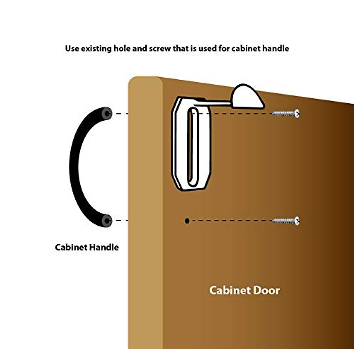 Simple Latch Childproof Cabinet Lock Black - Strong and Easy Adhesive Latch. No Tools Required (8-Pack)