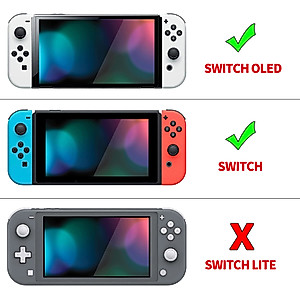 playvital Carrying Case for Nintendo Switch & Switch OLED, Portable Pouch Storage Handbag Travel Bag Protective Hard Case for Switch Console w/Thumb Grip Caps & 10 Game Card Slots - Blue Swirl