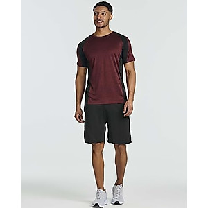 5 Pack Men’s Active Quick Dri Dry Fit Crew Neck T Shirts Athletic Running Gym Workout Short Sleeve Tee Tops Camisas Para Hombres Summer