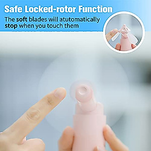 shinic Usb Mini Fan, Portable table Fan, 3 Blades, Rechargeable Mini Fan, with Strong Wind, Pocket Fan Long Lasting, 7-13 Working Hours Mini Handheld Fan Battery Operated for Outdoor with Power Bank