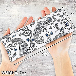 Hihealer Weighted Eye Mask for Sleeping, 5x9 Inches with Lavender Aromatherapy - Moist Heat Eye Compress, Eye Pillow for Yoga, Meditation, and Headache Relief, Relaxation Gift for Women