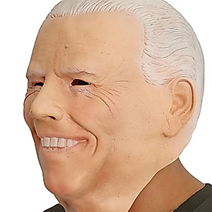 Ginoba Halloween Latex Head Mask Joe Biden Novelty Old Man Cosplay Masquerade Costume