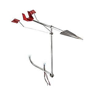 MARINE CITY 316 Grade Stainless Steel Marine Sailboat Masthead Wind Direction Indicator 14-1/2 Inches Stainless Steel LED Light for Marines – Boats – Yachts (Pack of 1)