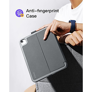 Inateck for iPad 10th Gen Case with Keyboard, Ultralight iPad Keyboard Case for iPad 10 Gen 2022,iPad Air 6 2024 11",iPad Air 5/4(2022/2020) 10.9",iPad Pro 11 4/3/2/1,with Pencil Holder,BK2007 Gray